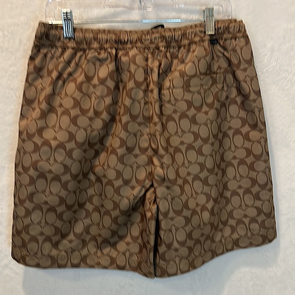 Coach | Swim | Mens Coach Signature Swim Trunks Khaki Size Medium New ...